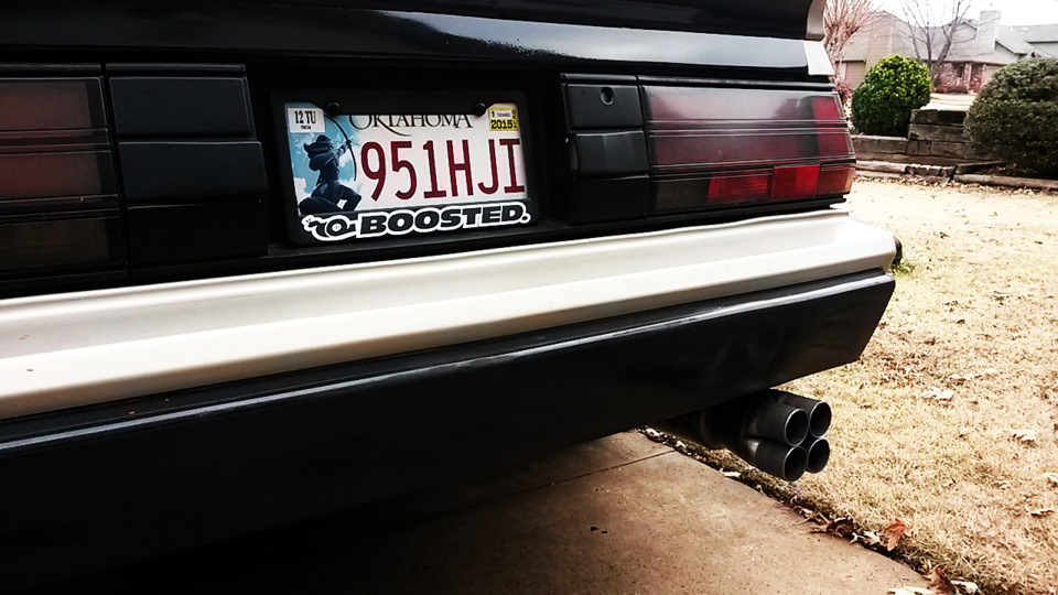 Exhaust Installed 12/12/15 — Mitsubishi Starion, 2,6 л, 1987 года ...