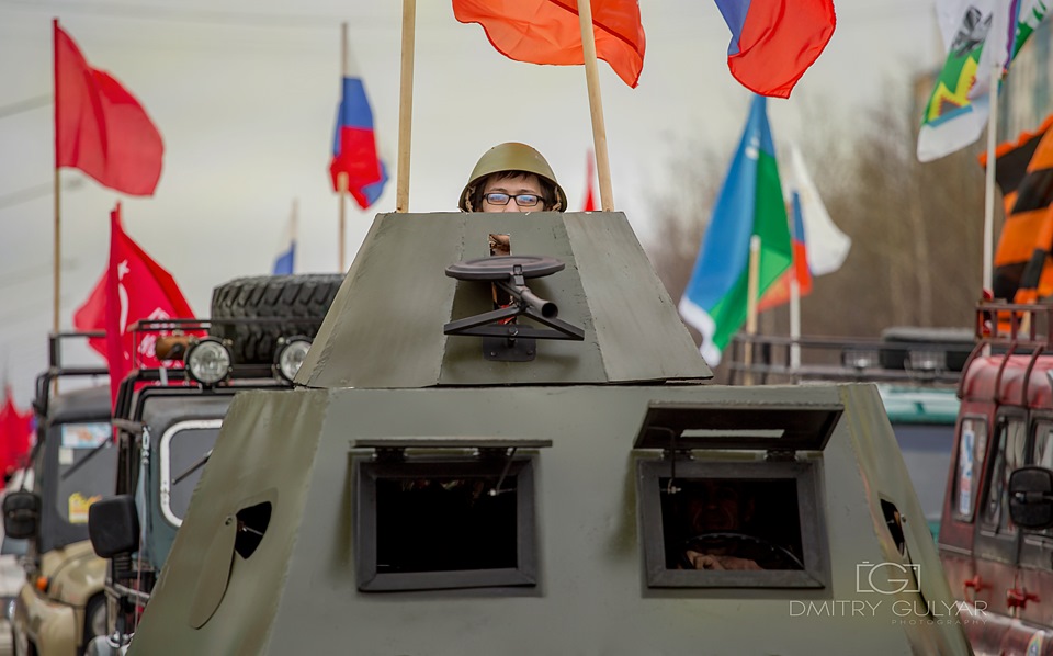 Парад посвященный 70 годовщине Победы ВОВ — БА 64 1942 года