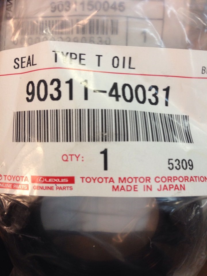 9031140031 Сальник привода 38.7X64.2X9X15.6 TOYOTA LEXUS | Запчасти на ...