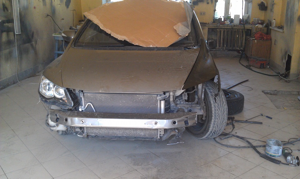 1 день — Honda Civic 4D (8G), 1,8 л, 2007 года | кузовной ремонт | DRIVE2