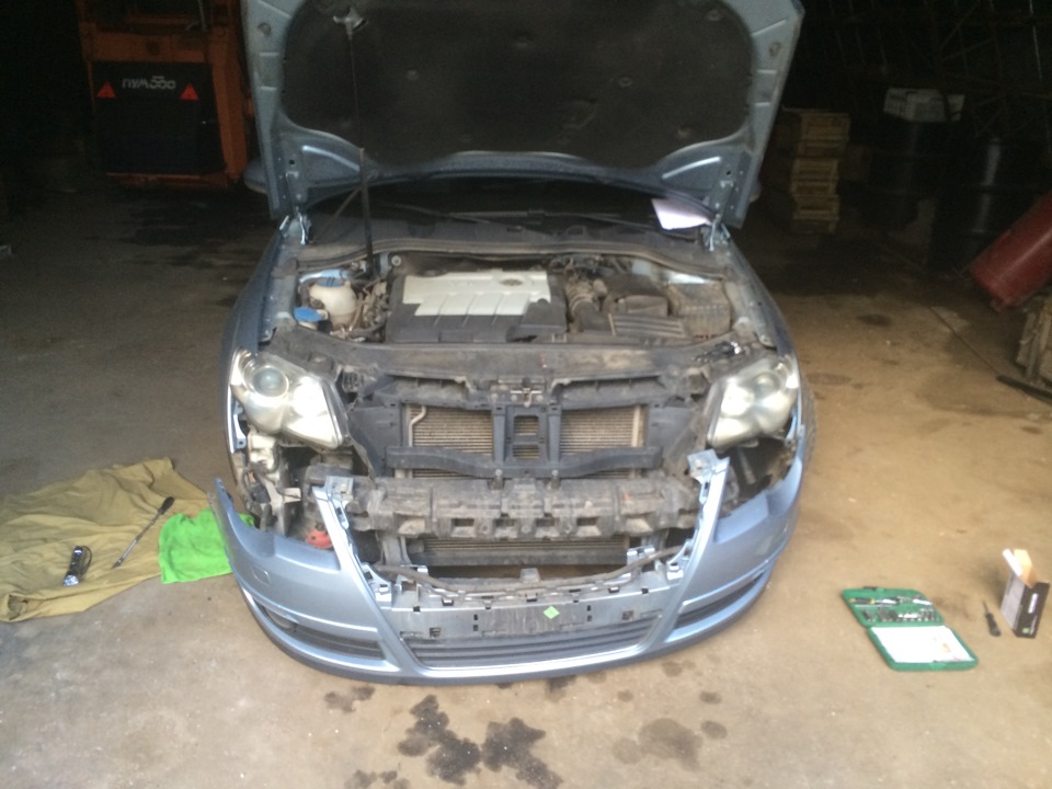 Ксенон в линзованные ПТФ — Volkswagen Passat B6, 2 л, 2008 года ...