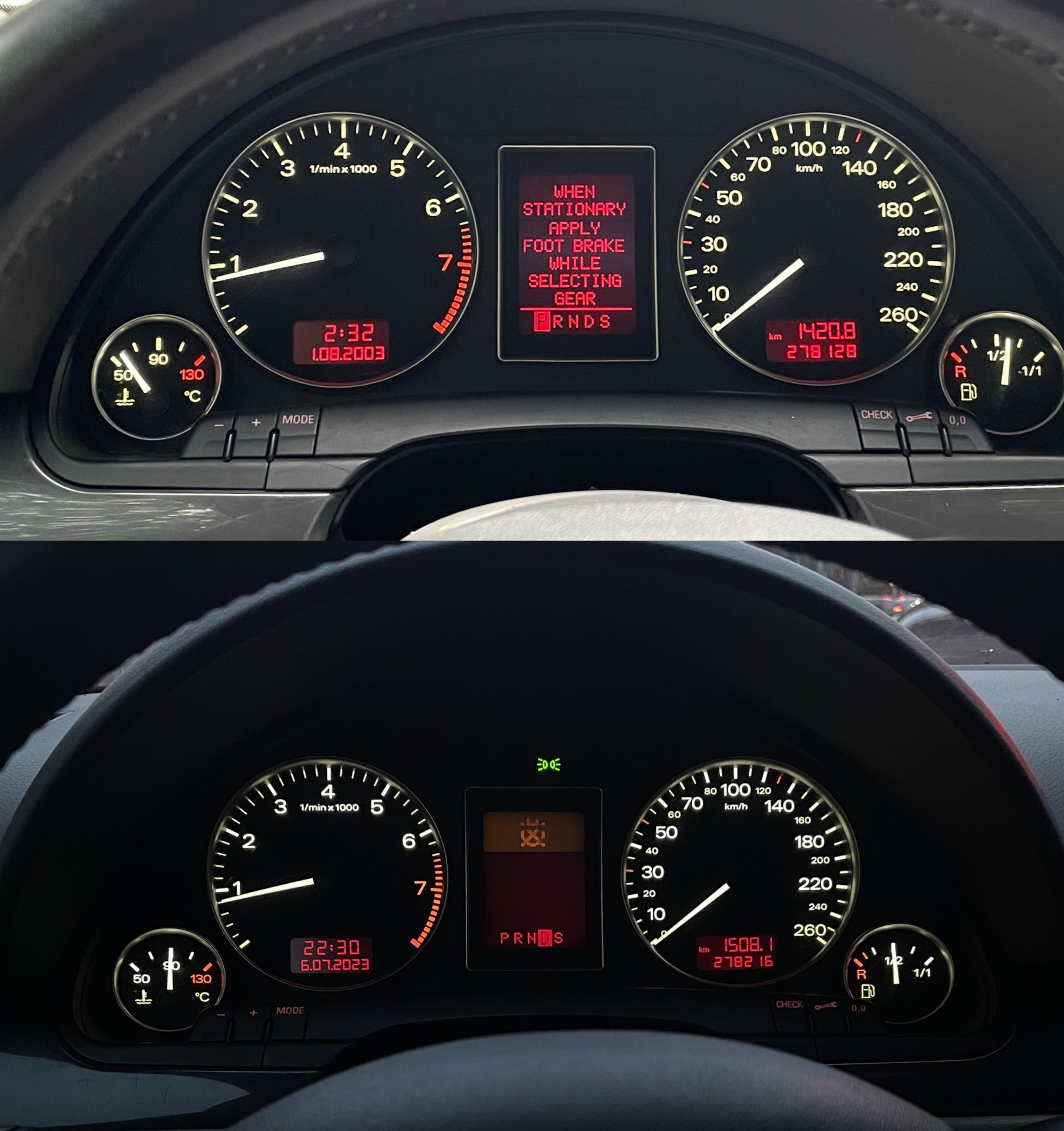 #17 — Приборка. Эпопея с цветными. Color MFA vs MFD. — Audi A4 (B6), 1 ...