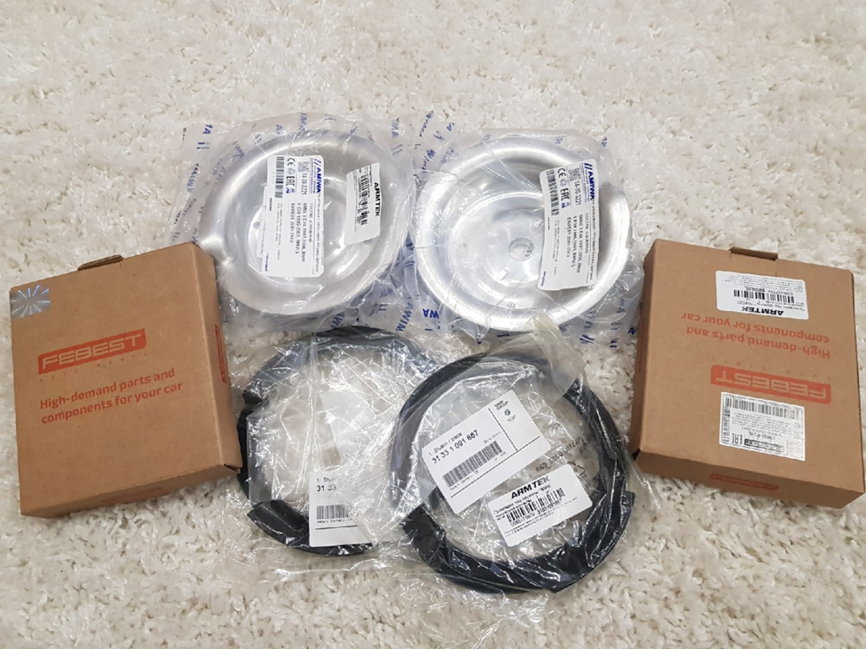 Лопнутые пружины передних амортизаторов — BMW 5 series (E60), 3 л, 2005 ...