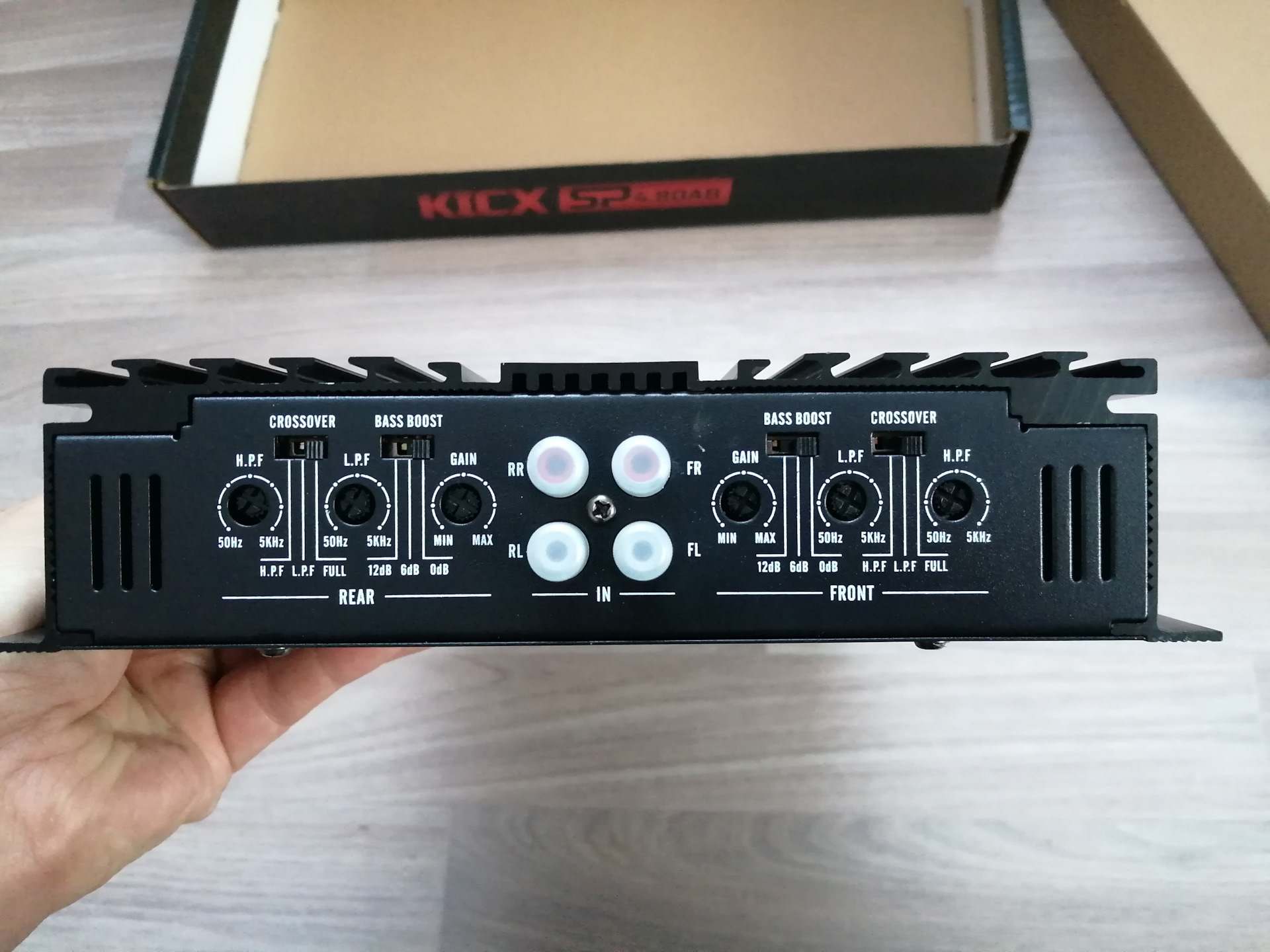 Четырех канальный усилитель KICX SP 4.80 AB — Lada Приора седан, 1,6 л, 2007 года | автозвук ...