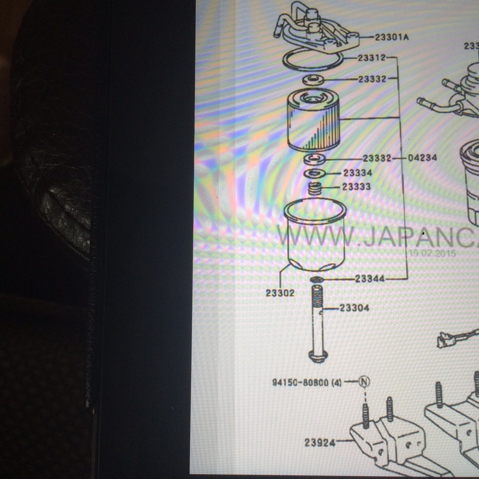 Установка штатного дополнительного топливного фильтра. — Toyota Land ...