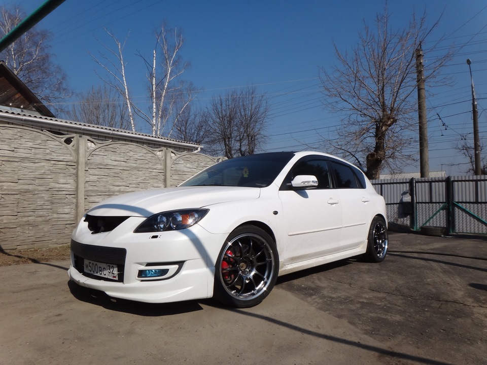 Сборка и установка колёс Advan RZ-DF & Advan Neova AD08 — Mazda 3 MPS ...