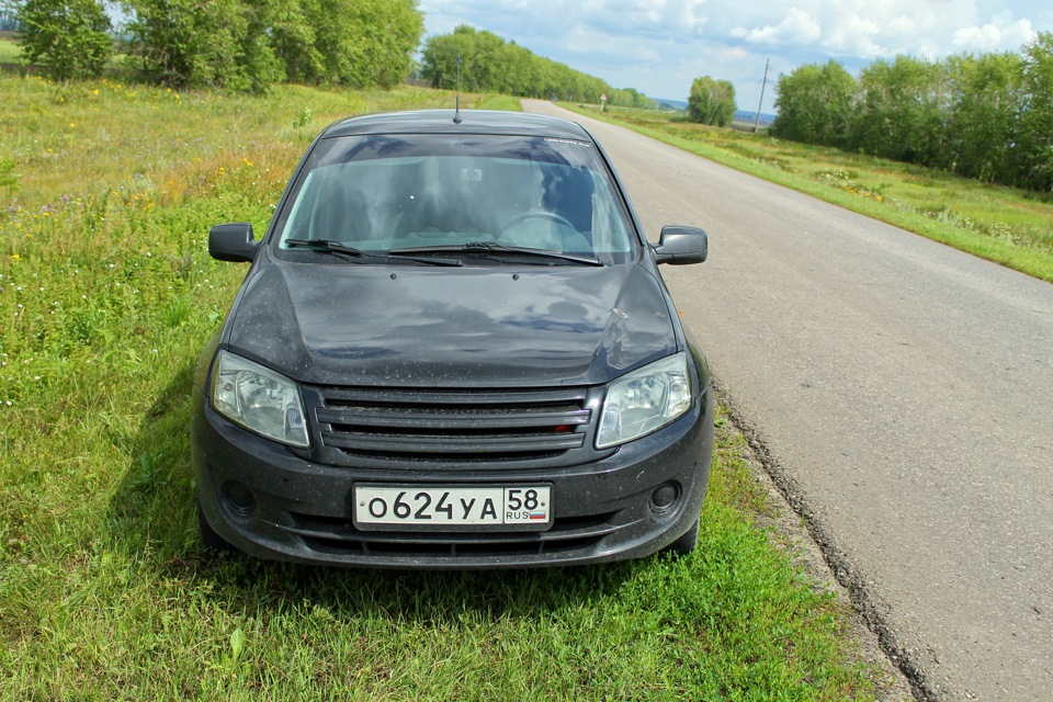 Пленка на фары)) — Lada Гранта, 1,6 л, 2014 года | стайлинг | DRIVE2