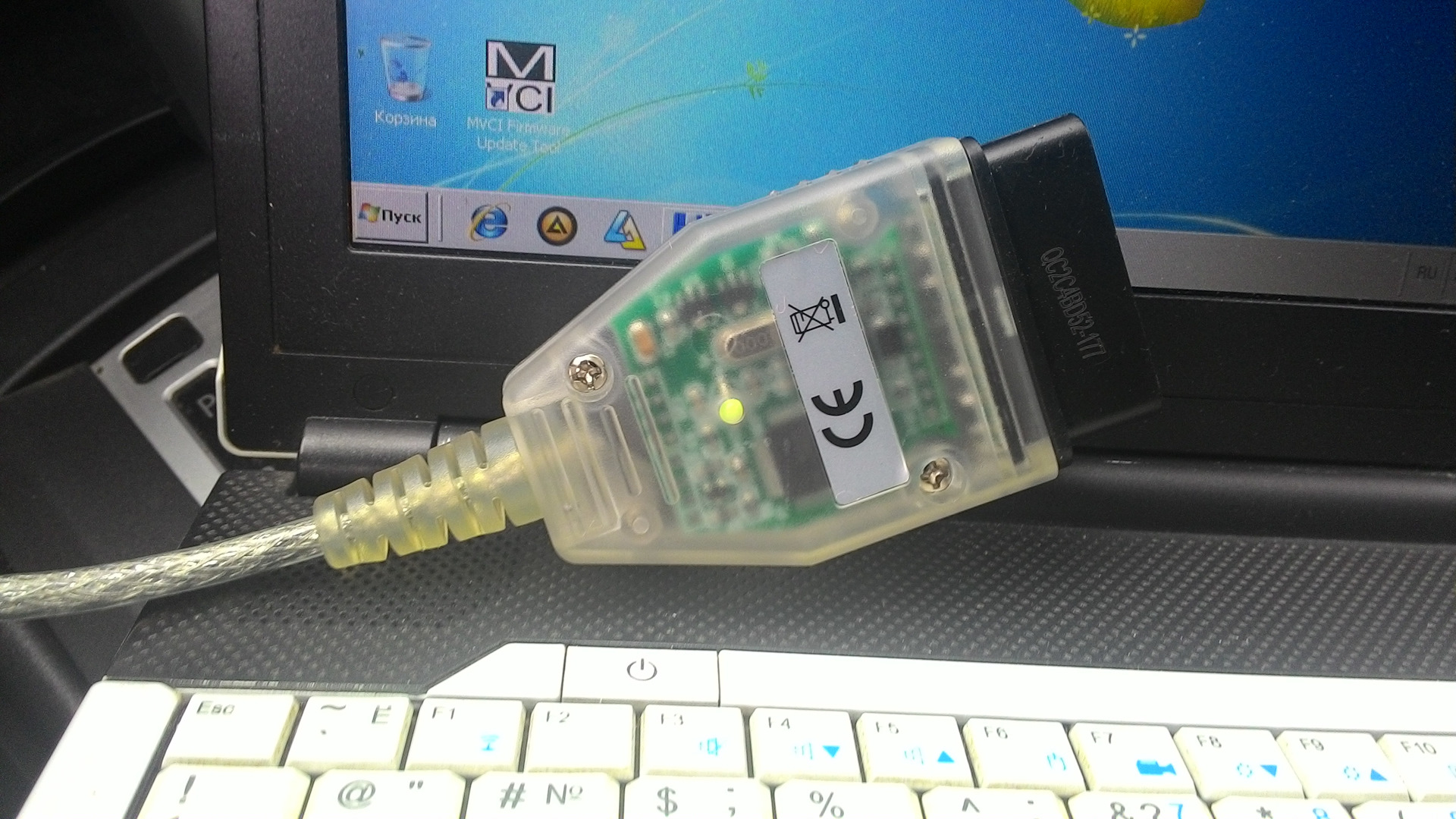 J2534 MINI-VCI в действии. — Mitsubishi Lancer X, 1,5 л, 2007 года ...