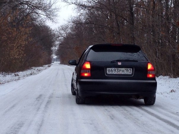 Winter coming soon. — Honda Civic Hatchback (6G), 1999 года ...