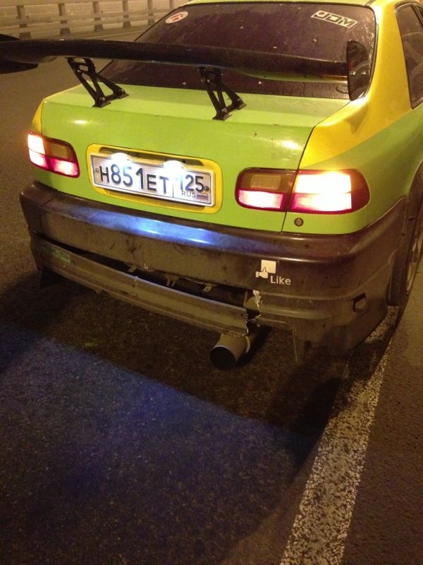 Тряпка на дороге. — Honda Civic Ferio (5G), 2 л, 1991 года | ДТП | DRIVE2