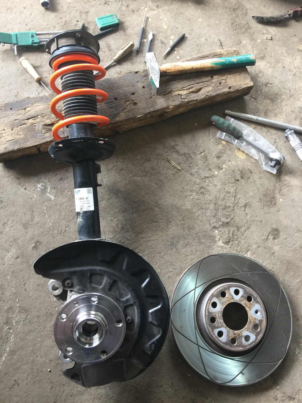 Ступицы Передние и Задние NSK — 112000 км. — Skoda Octavia A7 Mk3, 1,8 ...