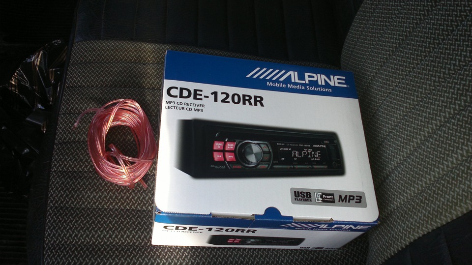 №3 Alpine CDE-120RR — Lada 21093i, 1,5 л, 2001 года | автозвук | DRIVE2
