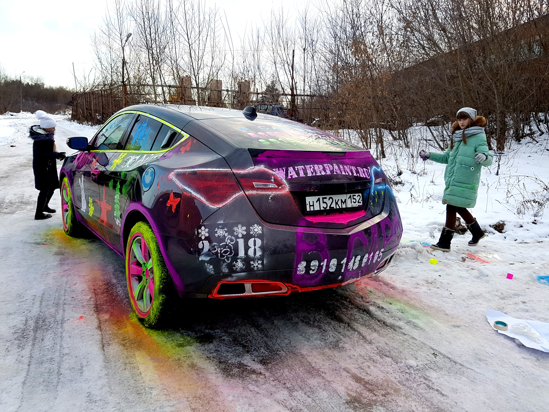 САРОВ WATERPAINT.RU МЕЛОВАЯ КРАСКА И ЦВЕТНОЙ ДЫМ — Acura ZDX (1G), 3,7 л, 2010 года | аксессуары ...