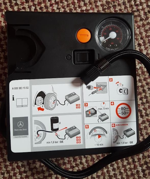 A0005831502 Компрессор для накачки шин электрический Mercedes ...