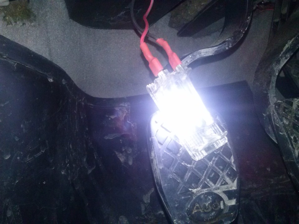 Замена ламп накаливания освещения салона на светодиоды. — Audi 80 (B3 ...