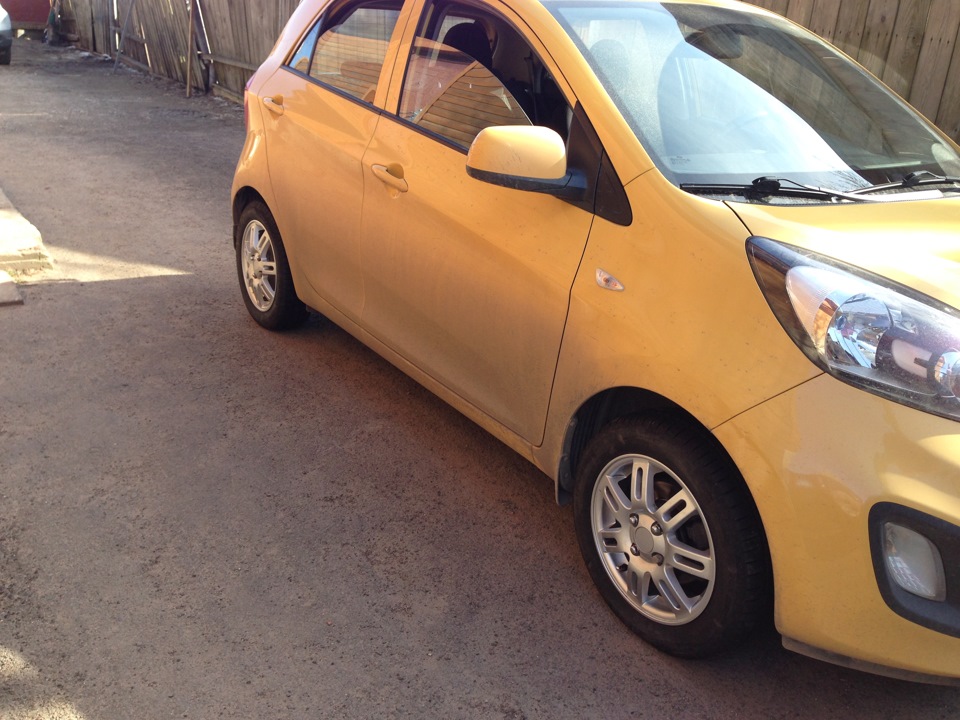 Переобувка на летнюю резину — KIA Picanto (2G), 1 л, 2012 года | своими ...