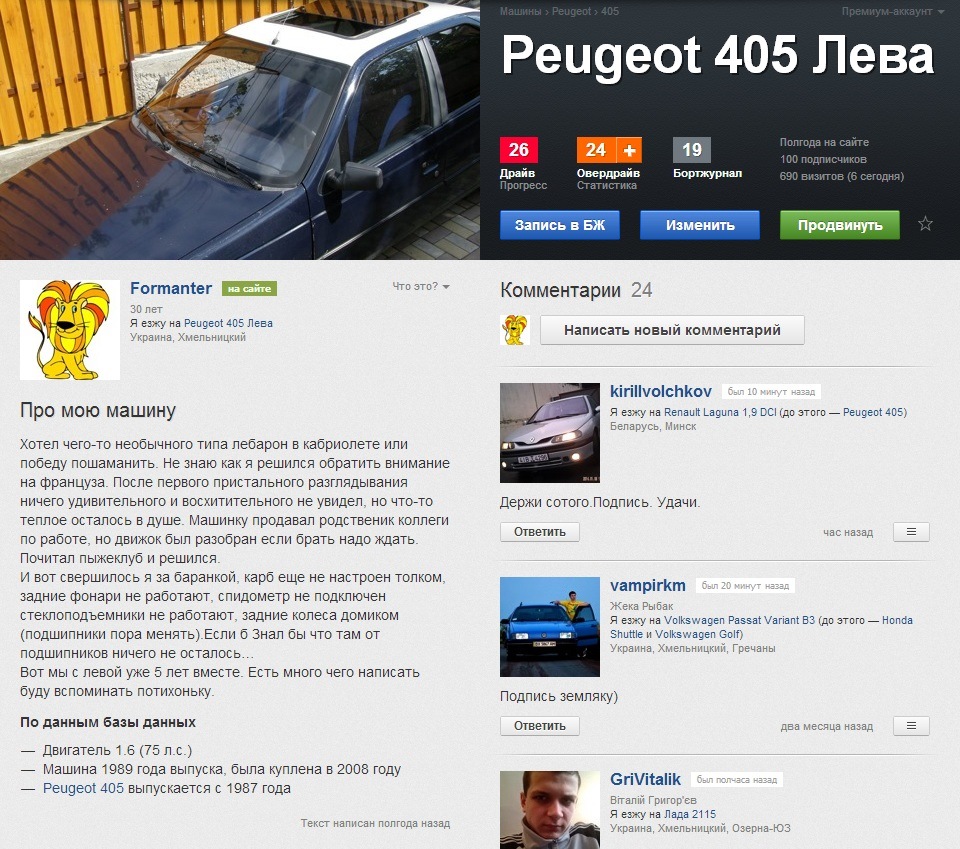 Стопарик — Peugeot 405, 1,6 л, 1989 года | рейтинг и продвижение | DRIVE2