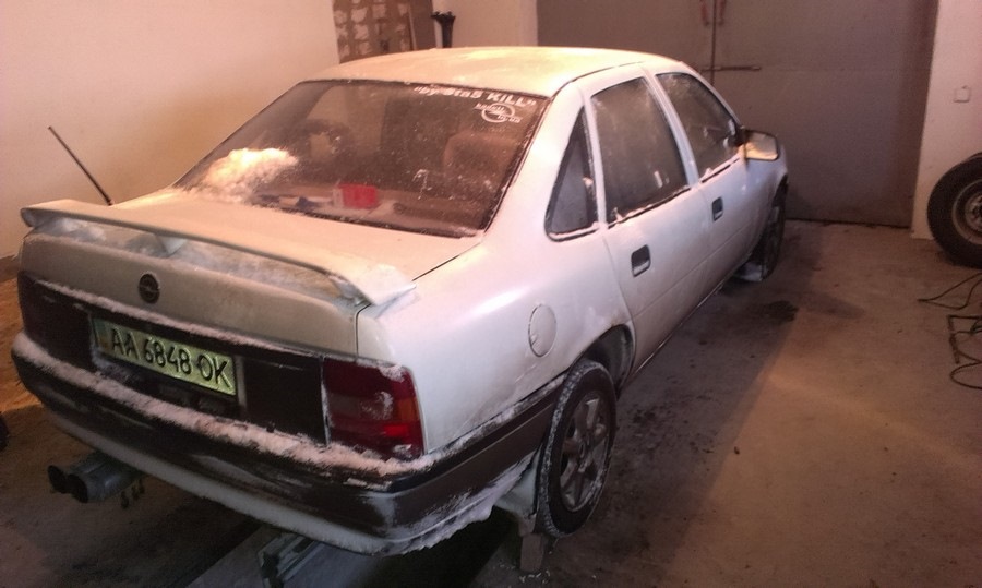 замена ступичного подшипника, заливка присадки — Opel Vectra A, 1,6 л ...