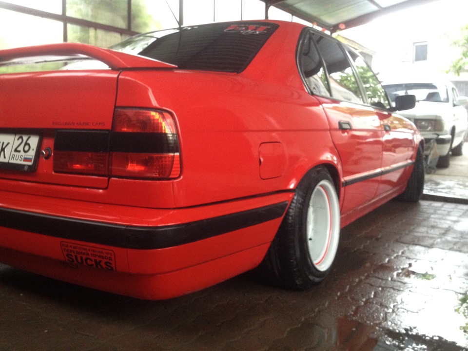 установка Eibach Pro Kit и колес. — BMW 5 series (E34), 2,5 л, 1993 ...