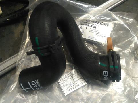 96870762 Патрубок радиатора GM | Запчасти на DRIVE2