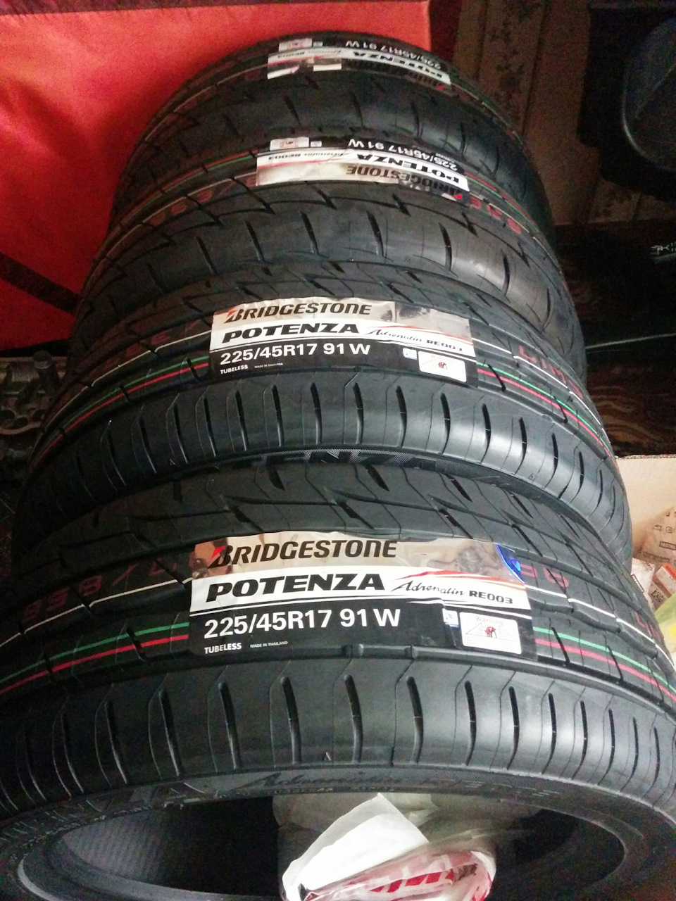 Новая резина Bridgestone Potenza Adrenalin RE003 — Toyota Chaser (100), 2,5 л, 1996 года | шины ...