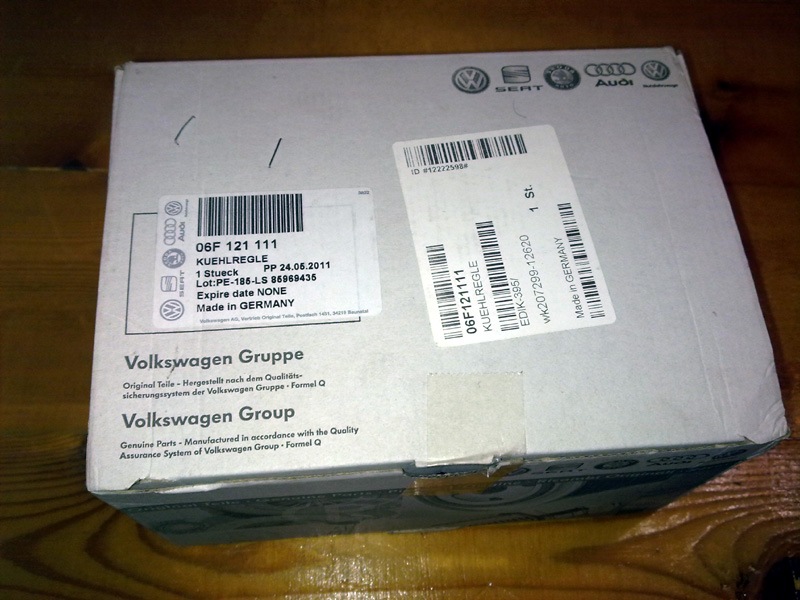 06F121111 Термостат системы жидкостного охлаждения VAG | Запчасти на DRIVE2