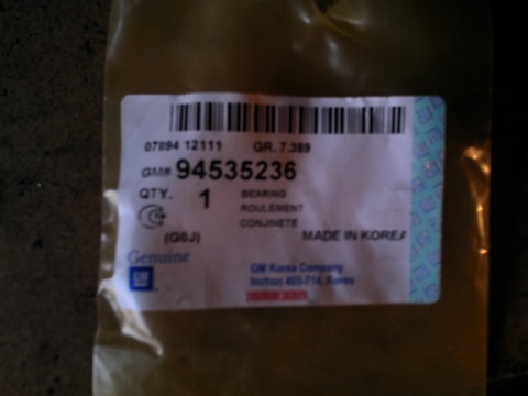 94535236 Подшипник опорный амортизатора переднего GM | Запчасти на DRIVE2