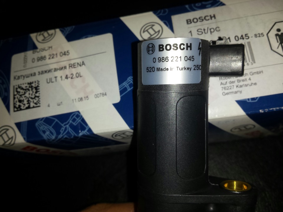 0986221045 Катушка зажигания BOSCH | Запчасти на DRIVE2