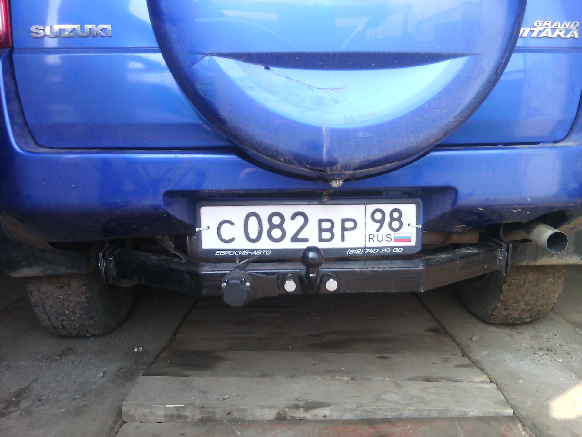 Изготовление и установка фаркопа — Suzuki Grand Vitara (2G), 2 л, 2007 ...