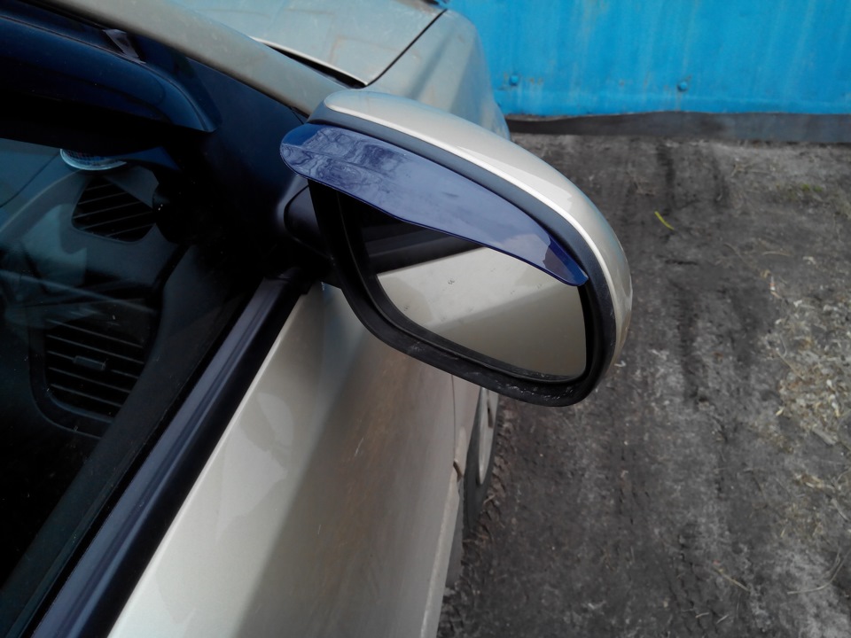 Козырьки для боковых зеркал — KIA Rio (2G), 1,4 л, 2009 года ...