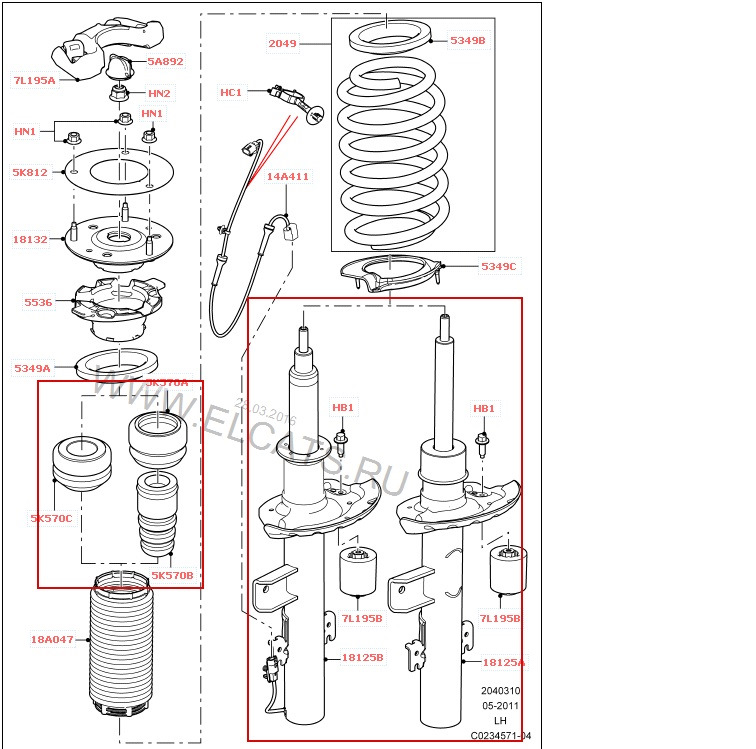 Замена амортизаторов Range Rover Evoque с магнитной системой ...