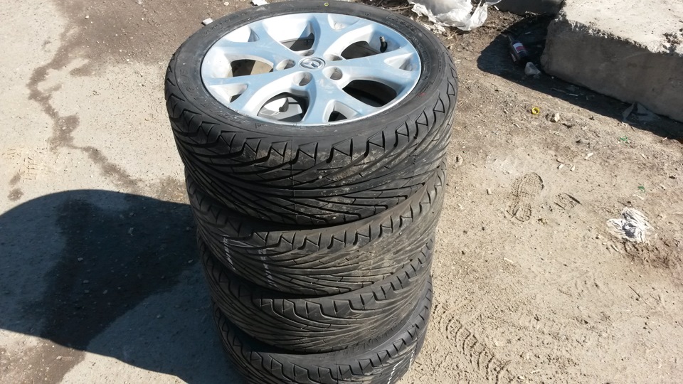 Новая летняя резина Triangle TR968 R17 225/45 — Mazda 3 (1G) BK, 2 л ...