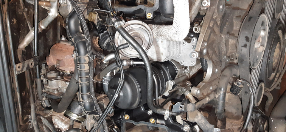 Устранение течи масла и антифриза в развале двигателя BKS — Volkswagen ...