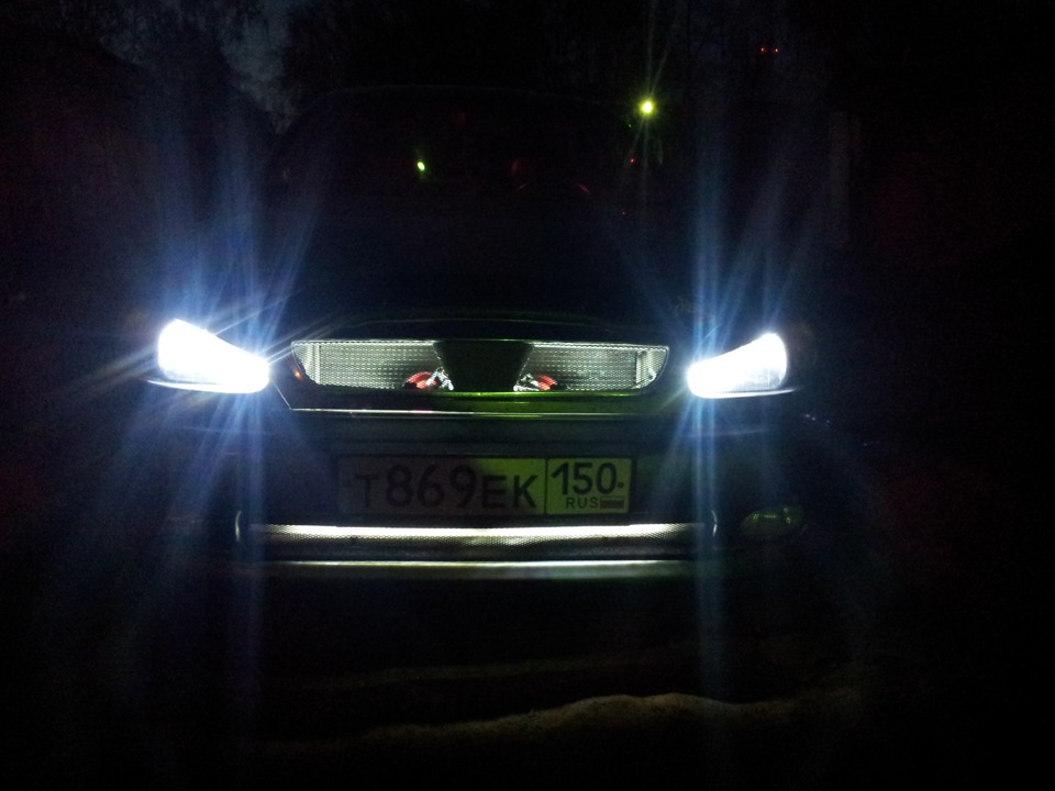 Подсветка решётки радиатора. — Chevrolet Lanos, 1,5 л, 2007 года ...