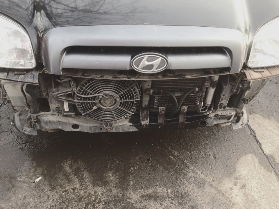 Масляный радиатор и трубки КПП — Hyundai Santa Fe (1G), 2,7 л, 2001 ...