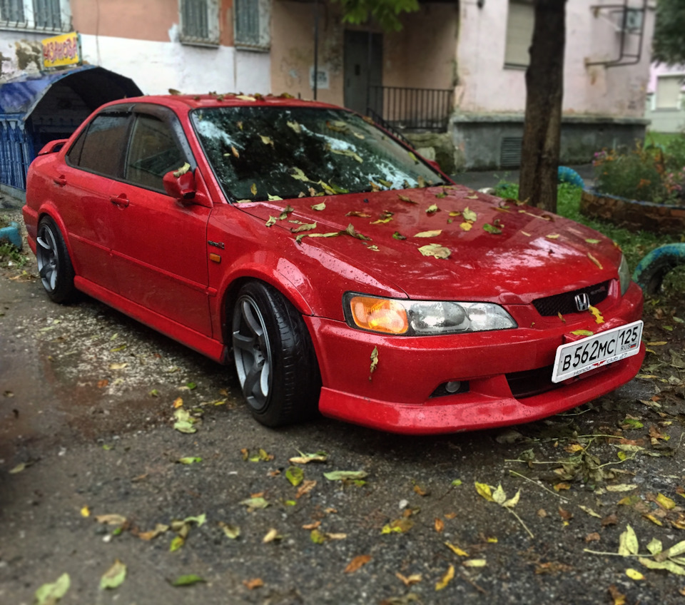 Встречаем зиму в октябре 👋🏾 — Honda Accord Euro R (CL1), 2,2 л, 2000 ...