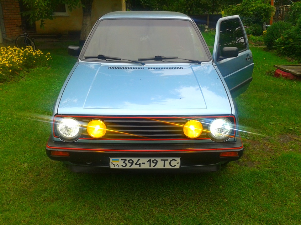 Жовті фари! — Volkswagen Golf Mk2, 1,6 л, 1989 года | стайлинг | DRIVE2