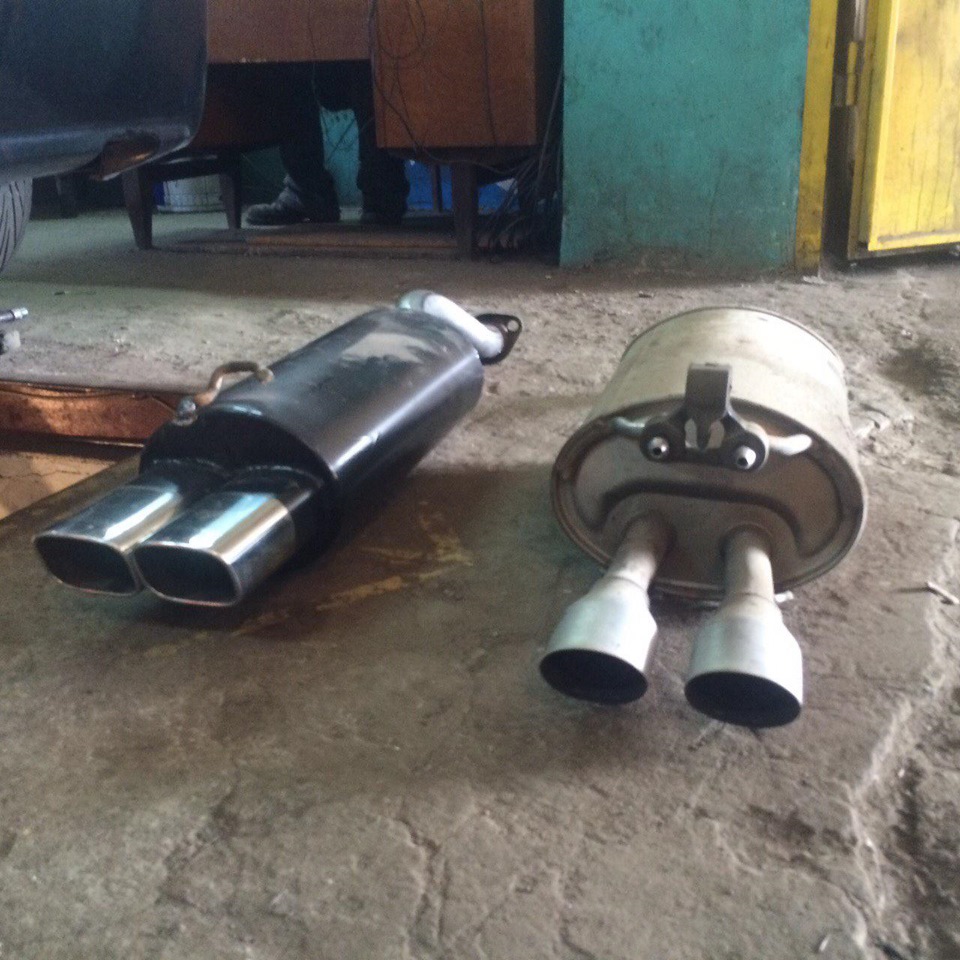 Глушитель… — Honda Civic 4D (8G), 1,8 л, 2008 года | стайлинг | DRIVE2