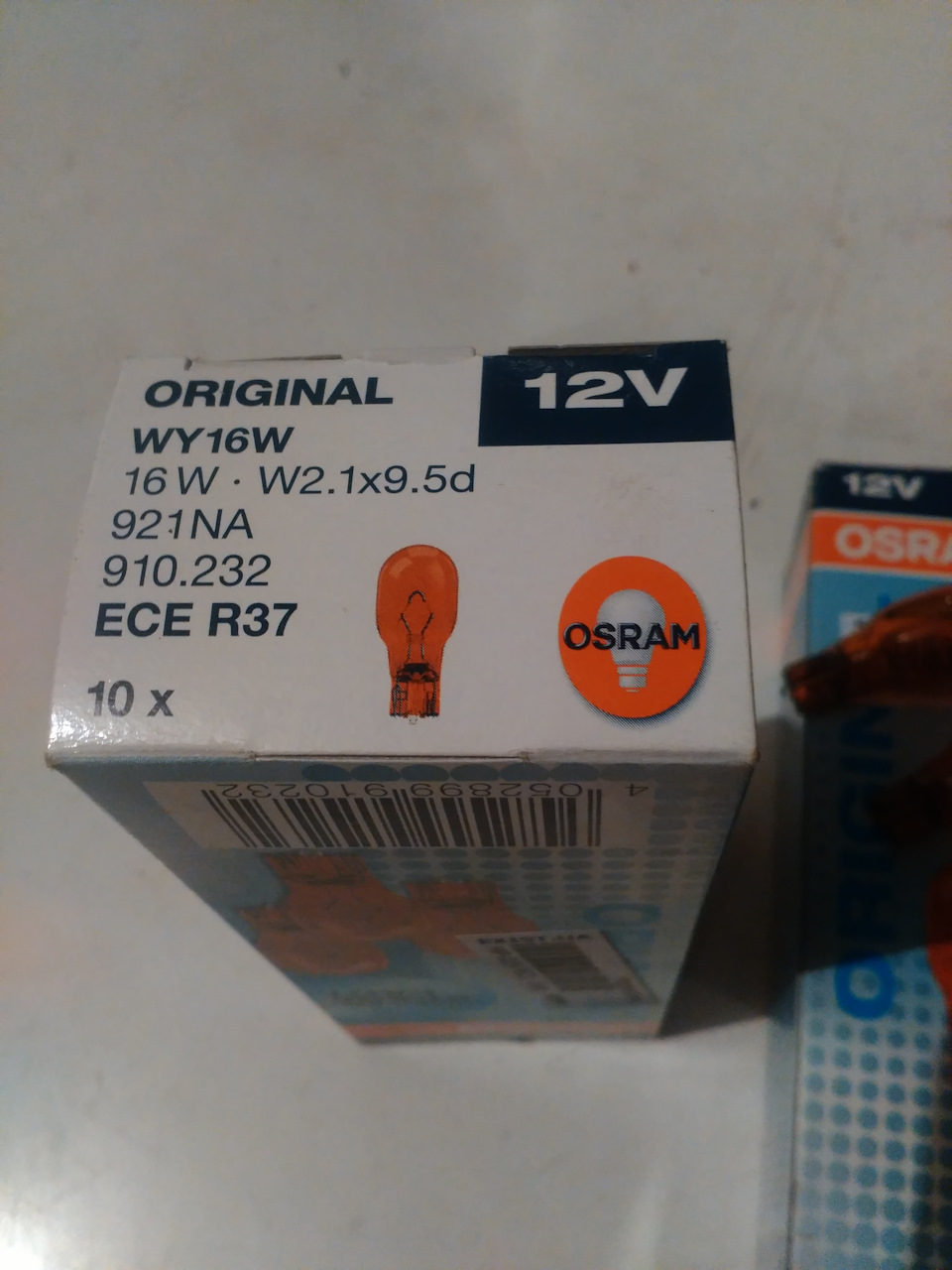 921NA Лампа накаливания WY16W 12В 16Вт OSRAM | Запчасти на DRIVE2