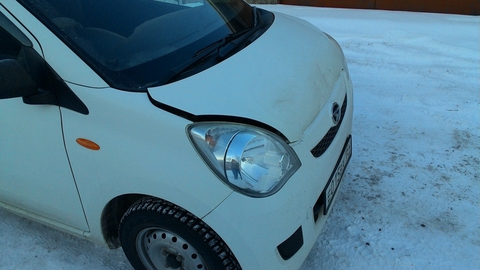 ремонт капота — Daihatsu Mira (L275/L285), 0,7 л, 2010 года | кузовной ремонт | DRIVE2