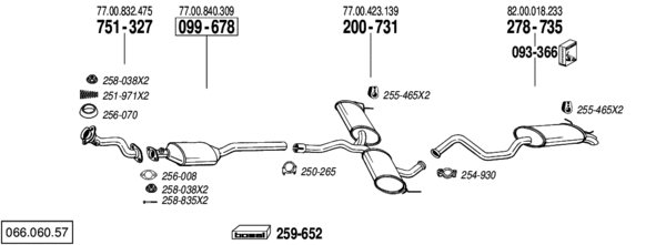 Выхлоп — Renault Laguna I, 2 л, 1999 года | визит на сервис | DRIVE2