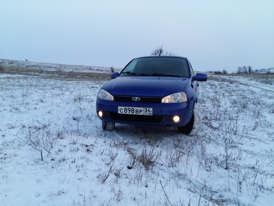Рестайлинговый бампер — Lada Калина Хэтчбек (1G), 1,6 л, 2011 года ...
