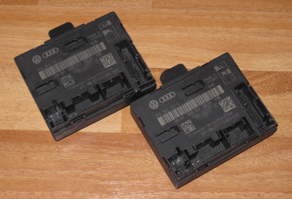 Audi Q3. Доустановка электрически складывающихся зеркал (6XE/6XK ...