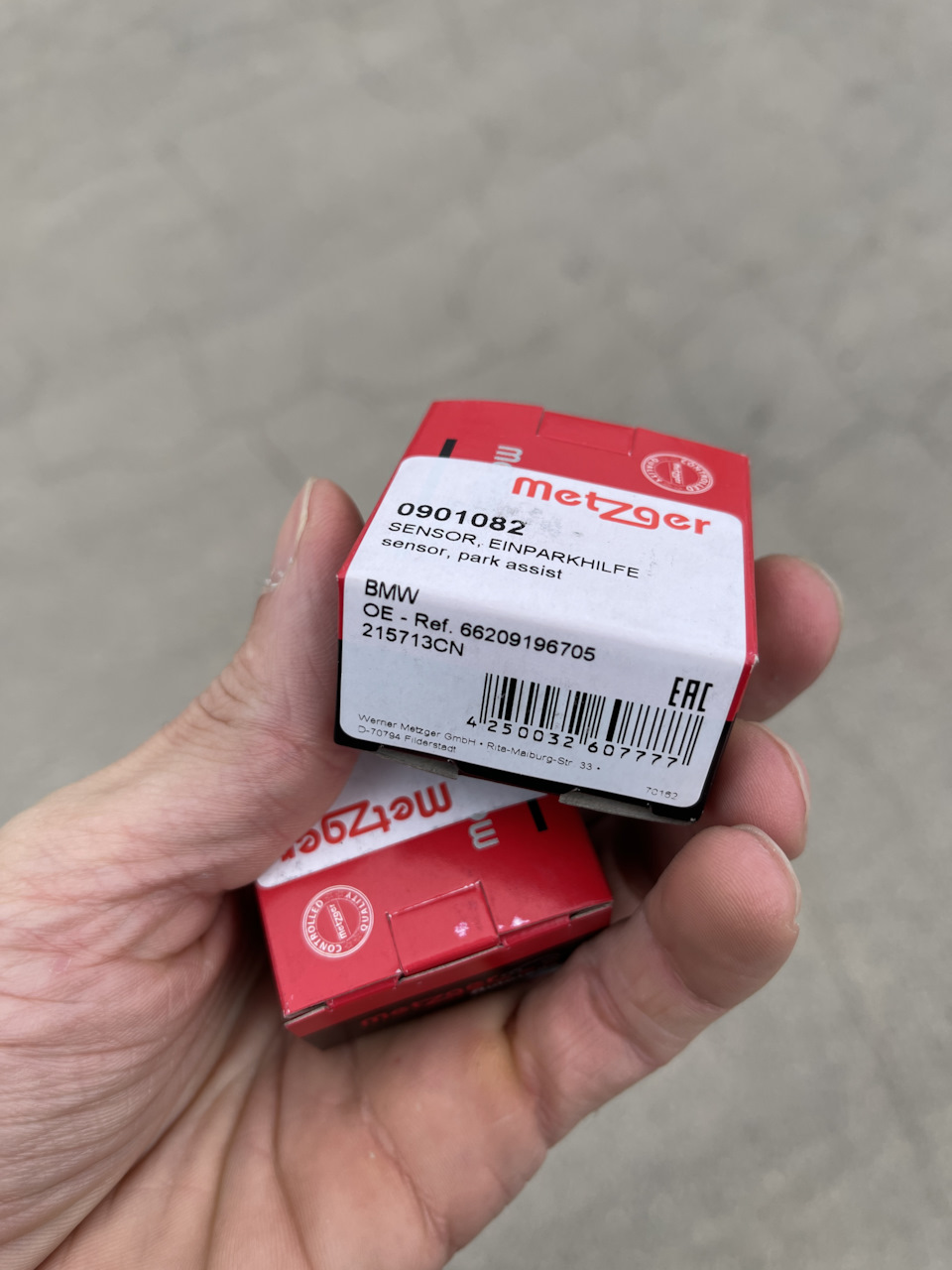66209196705 Датчик PDC черный BMW | Запчасти на DRIVE2