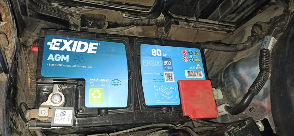 Замена осн. батареи, [63]. — Mercedes-Benz GLK-Class (X204), 2,1 л ...