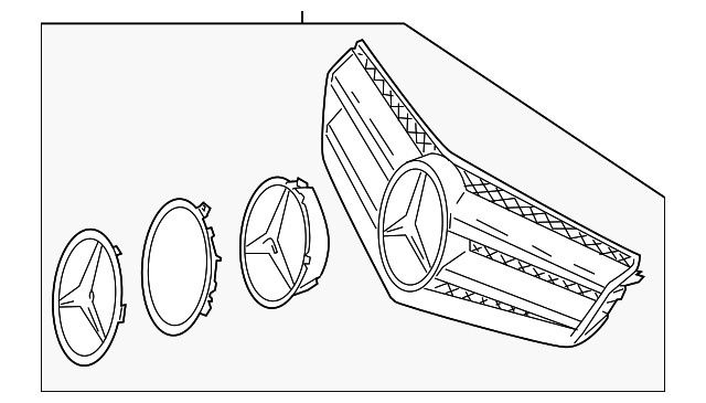 A2078800183 Решетка радиатора Mercedes | Запчасти на DRIVE2