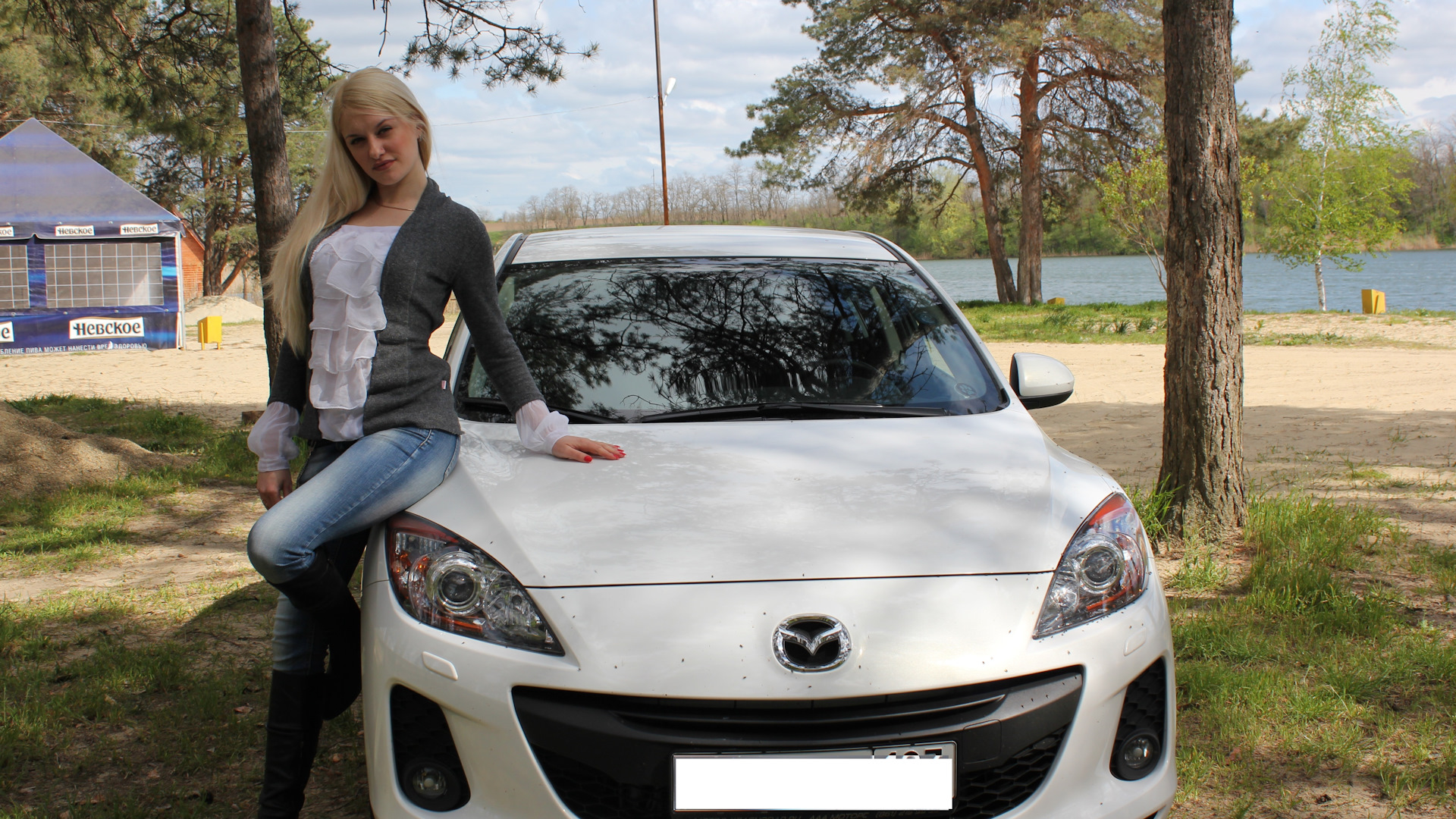 Mazda 3 (2G) BL 1.6 бензиновый 2012 | Белый перламутр на DRIVE2