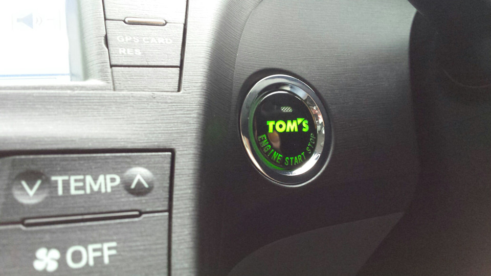 Engine start stop button from TOM'S — Toyota Prius (30), 1,8 л, 2010 ...