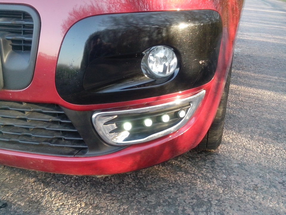 Установка DRL PRIME-X DRL-030. — Citroen C3 Picasso, 1,6 л, 2012 года ...