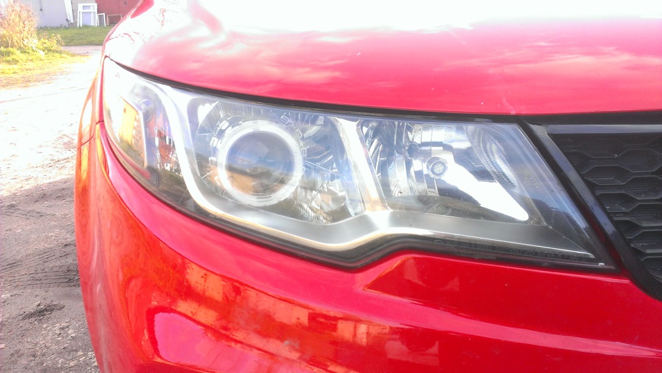 линзы в фары — KIA Cerato Koup (1G), 2 л, 2011 года | тюнинг | DRIVE2